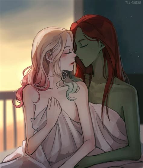 Harley Quinn And Poison Ivy Dc Comics And 1 More Drawn By Tcntancha