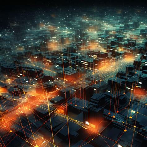 Premium Photo Network Era Visualization Of Data Streams