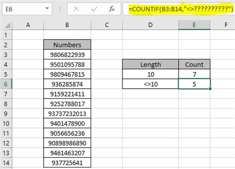 How To Match Number Of Characters In Cell In Excel