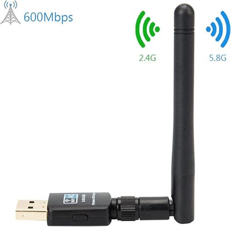Interlink Wireless USB Wifi Adapter AC 600M Dual Band (2.4G/150Mbps+5 ...
