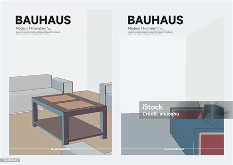 Bauhaus 스타일의 표지 디자인은 추상적인 건물 구조로 복고풍으로 설정되어 있습니다 바우하우스에 대한 스톡 벡터 아트 및