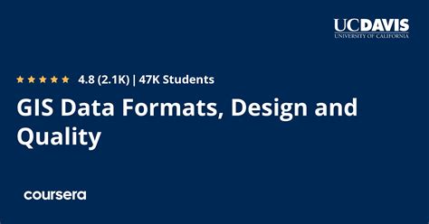 Gis Data Formats Design And Quality Coursera