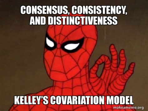 Consensus Consistency And Distinctiveness Kelleyâ€™s Covariation