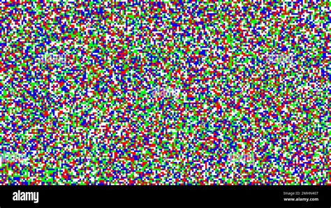 Seamless Pixelated Tv Noise Texture Color Television Signal Noise