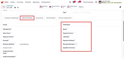 Customers In Odoo Sales Odoo V Enterprise Edition Book