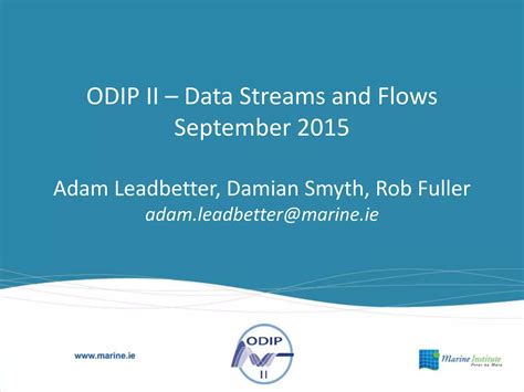 ocean data interoperability platform big data streams and workflows ppt