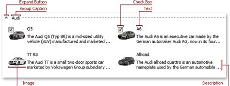 Grid View Elements VCL DevExpress Documentation