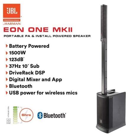 Jual Jbl Eon One Mk All In One Battery Powered Active Column Pa Speaker Di Seller Audio Kingdom