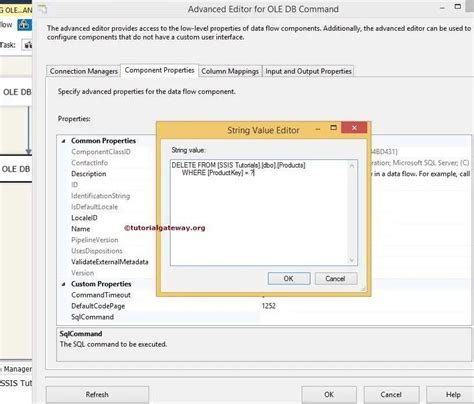 Delete Data Using Oledb Command Transformation In Ssis