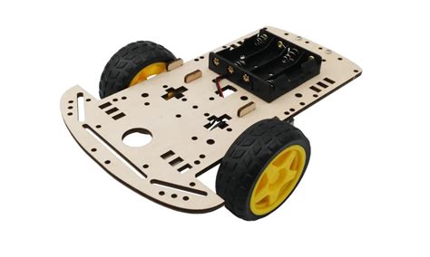 Kit Carro Smart Robot Chasis 2wd En Madera Seguidor Arduino