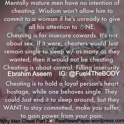 Why All Men Cheat On Loyal Women Real News