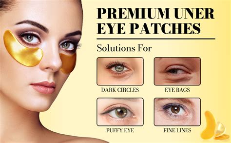 Bieyoc 24k Gold Under Eye Patches 25 Pairs Under Eye