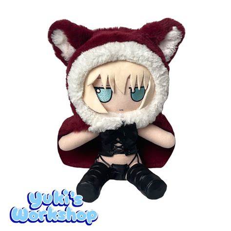 Red Hood Fumo From Back Souls Pre Order Yukis Workshops Ko Fi Shop