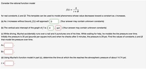 Solved Consider The Rational Function Model A F T T B