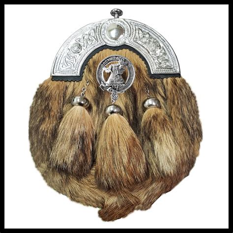 Macewan Scottish Clan Crest Badge Dress Fur Sporran Etsy