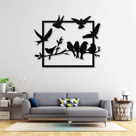 Outdoor Metal Wall Art Birds
