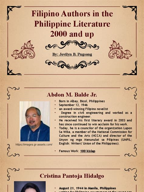 Philippine Authors Pdf Philippines