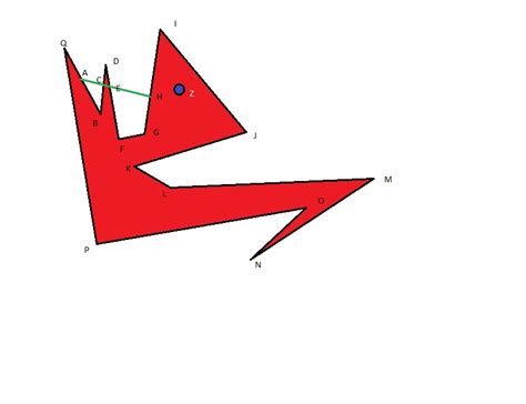 c create a polygon with segment and another polygon stack overflow