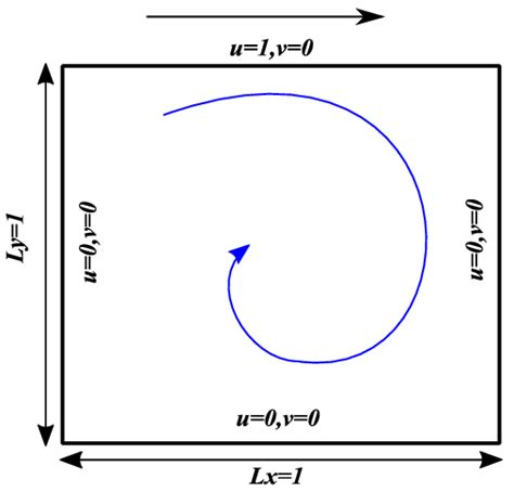 Schematic Of Lid Driven Cavity Download Scientific Diagram
