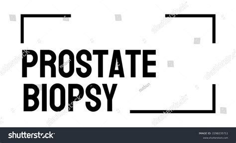 Prostate Biopsy Biopsy Prostate Gland Stock Vector Royalty Free