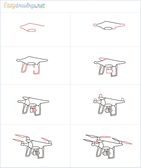 How To Draw A Drone Step By Step Tutorial