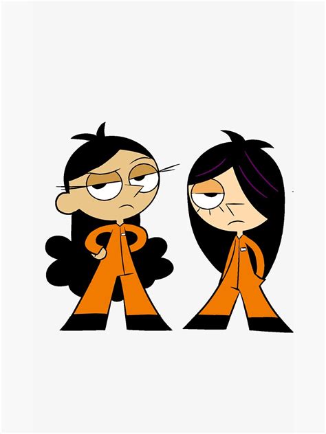 Jadie And Chloe Sticker For Sale By Toonfanatic Redbubble