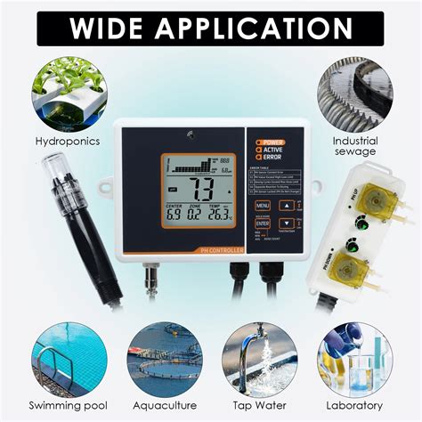 Phc 402 Ph Meter Controller W Temperature Readings Dual Relay Function For Hydroponic Nutrient