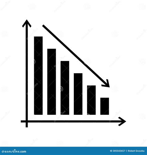 Descending Graph Stock Vector Illustration Of Trade 305542657 Descending Graph Stock Vector Illustration Of Trade 305542657