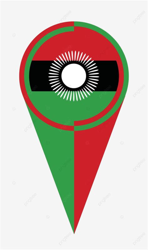 Malawi Map Pointer Location Flag Nobody Artwork Icon Vector Nobody