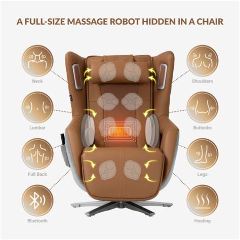 Inbox Zero Heated Leather Massage Chair With Sl Track Zero Gravity