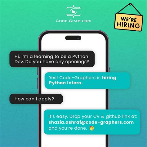 Code Graphers On Linkedin Pythonintern Internshipopportunity