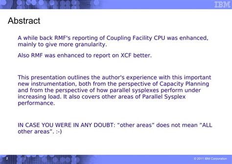 Parallel Sysplex Performance Topics Ppt