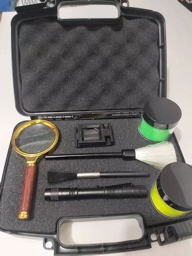Kit Dactiloscopía Revelado Huellas Latentes Criminalística En Venta