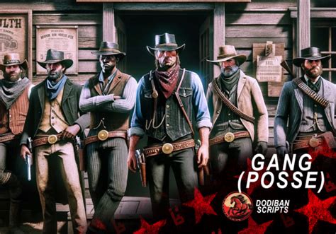 Dodiban Scripts Redm · Gang Posse Gangs System And Zones Script For Redm Vorpcore And Rsg