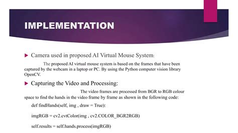 Virtual Mouse Using Hand Gesturepptx