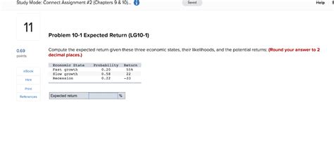 Solved Compute The Expected Return Given These Three Chegg Com