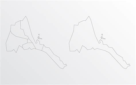 Premium Vector Black Outline Vector Map Of Eritrea With Regions