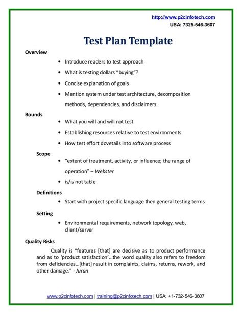 Sample Test Plan Doc