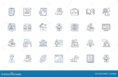 Appraisal Line Icons Collection Evaluation Assessment Valuation