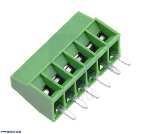 Screw Terminal Block 6 Pin 0 1 Pitch Side Entry Buy In Australia POLOLU 2495 Pololu