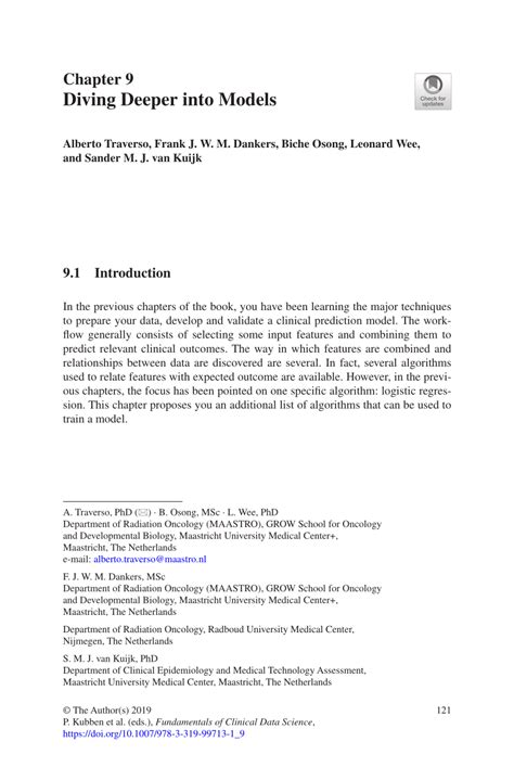 Pdf Diving Deeper Into Models