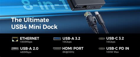 Usb Mini Dock With Dual Hdmi