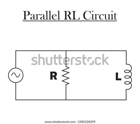 Parallel Rl Circuit Isolated On White Stock Vector Royalty Free 2285220299 Shutterstock