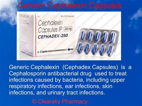 Generic Cephalexin Cephadex Capsules Odp