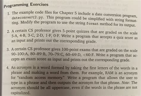Solved From Exercise To Exercise Using Python Chegg Com