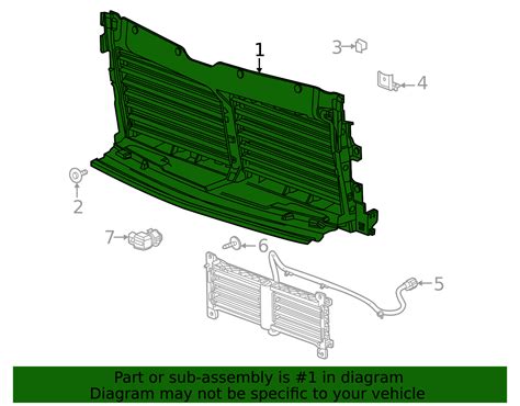 2025 Cadillac Radiator Shutter Assembly 85054968 Chevy Parts Pros