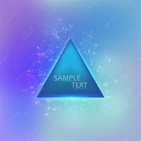 Premium Vector Triangle The Geometric Shape Of A Triangle Abstract Triangle Modern Background