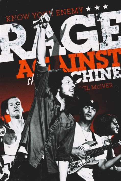The Poster For Rage Against Machine Which Features Two Men With