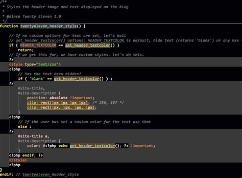 Dark Side PhpStorm Themes Color Styles