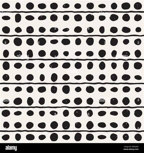 Hand Drawn Style Ethnic Seamless Pattern Abstract Geometric Shapes